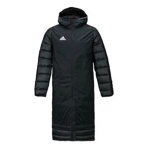 Adidas Long Hooded Down Jacket 'black - Black/black
