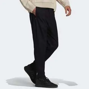 Adidas Originals Solid Color Lacing Black Sports Pants/trousers/joggers - Default Color