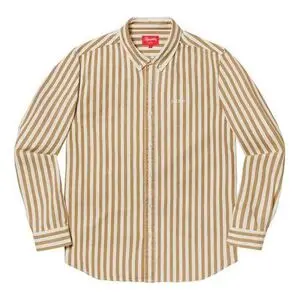Supreme Striped Denim Shirt - Tan