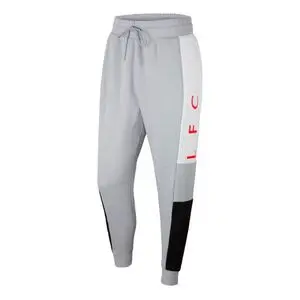 Nike Liverpool Fleece Alphabet Printing Bundle Feet Sports Long Pants Gray - Wolf Gray