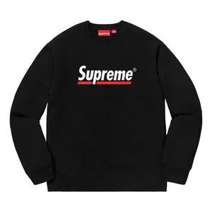 Supreme Underline Crewneck - Black