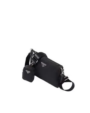 Prada Re-nylon And Saffiano Leather Shoulder Bag