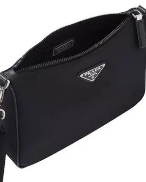 Prada Re-nylon And Saffiano Leather Shoulder Bag
