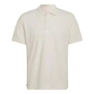 Adidas Originals Printing Brand Logo Solid Color Short Sleeve White Polo Shirt - Default Color