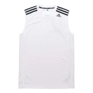Adidas Sleeveless Basketball Vest - White