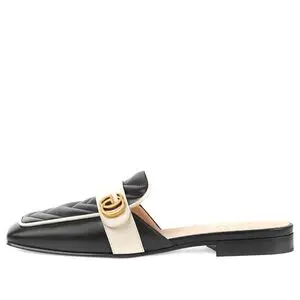 Gucci Double G Slide Sandal - Black/white