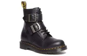 Dr. Martens 1460 Buckle Leather Lace Up Boots