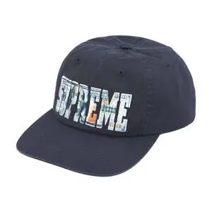 Supreme Ss26 Embroidered Money Logo 6-panel Cap - Navy