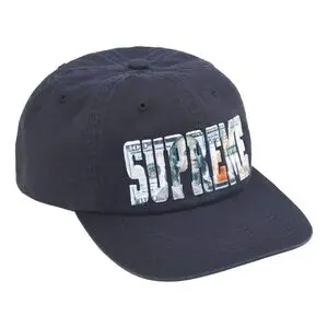 Supreme Ss26 Embroidered Money Logo 6-panel Cap - Navy