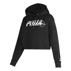 PUMA Colorblock Alphabet Logo Cropped Hoodie