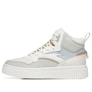 ANTA Skateboarding Series High-top Sneakers - White/blue/grey