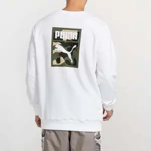 PUMA Camouflage Logo Round Neck Pullover