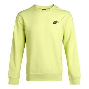 Nike Crewneck Pullover With Embroidered Logo - Green