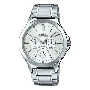 Casio Dress Series Stainless Steel Analog Watch - Silver