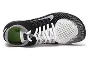 Nike Free 4.0 Flyknit Athletic Shoes - White/white-black-volt