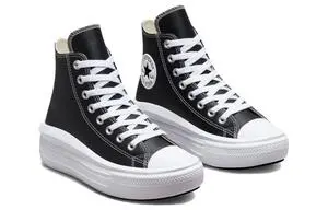 CONVERSE Chuck Taylor All Star Move Platform High Top Leather Sneakers - Black