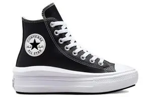 CONVERSE Chuck Taylor All Star Move Platform High Top Leather Sneakers - Black