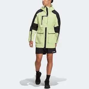 Adidas Contrast Color Stitching Hooded Jacket