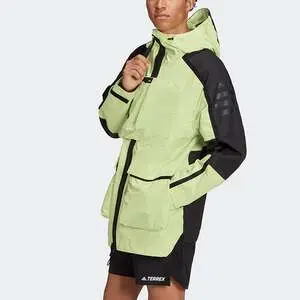 Adidas Contrast Color Stitching Hooded Jacket