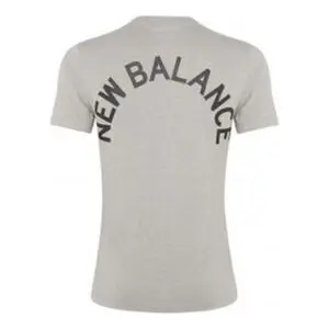NEW BALANCE Back Alphabet Casual Short Sleeve Gray - Grey