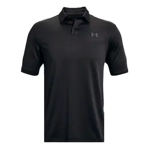 Under Armour Performance Stripe Polo Shirt - Black