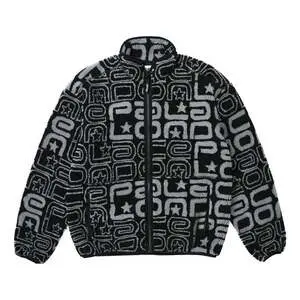 PALACE Joyrex Fleece Jacket - Black/grey