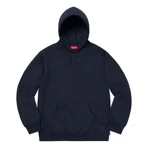 Supreme Rhinestone Script Hooded Sweatshirt - Blue