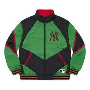 Supreme X New York Yankees Track Jacket - Green/black