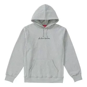 Supreme Le Luxe Hooded Sweatshirt - Grey/black