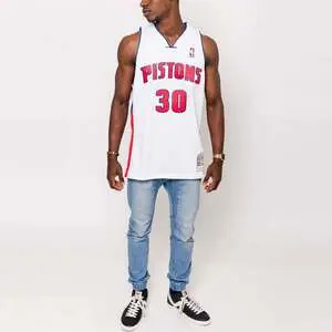 Mitchell & Ness Detroit Pistons 2003 Rasheed Wallace Home Swingman Jersey