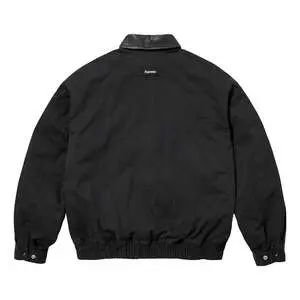 Supreme Leather Collar Utility Jacket