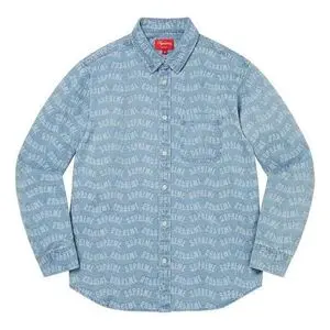 Supreme Arc Jacquard Denim Shirt - Teal