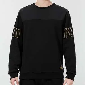 PUMA Winterized Crew Bronzing Logo Pullover