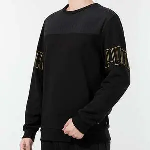 PUMA Winterized Crew Bronzing Logo Pullover