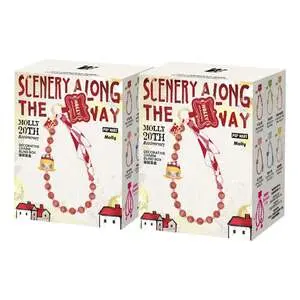 POP MART Molly Scenery Along The Way Series Decorative Charm Blind Box - Multi-color