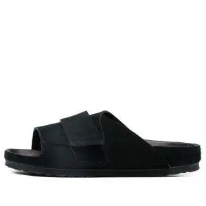 BIRKENSTOCK Kyoto Suede Leather Sandals - Black