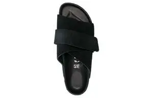 BIRKENSTOCK Kyoto Suede Leather Sandals - Black