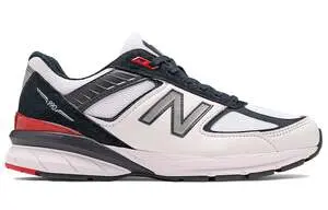 NEW BALANCE 990v5 Made In Usa Sneakers - White/black/red