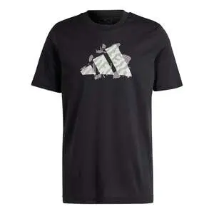 Adidas Aeroready Tennis Logo Slam Graphic T-shirt Asia Sizing - Black