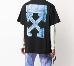 Off-White Fw20 Maker Arrows Print Short Sleeve Round Neck
