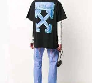 Off-White Fw20 Maker Arrows Print Short Sleeve Round Neck
