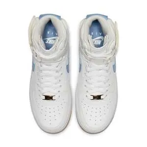 Nike Force 1 High Top Sneakers - White/blue