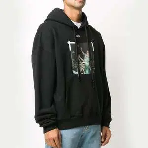 Off-White Printed Hooded Sweatshirt