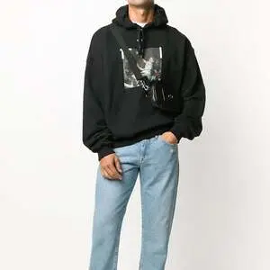 Off-White Printed Hooded Sweatshirt