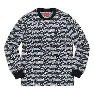 Supreme Signature Script Logo Long Sleeve Pocket Tee