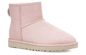 UGG Classic Mini Snow Leopard Boots - Pink