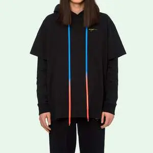 Off-White Arrow Print Drawstring Hoodie