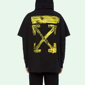 Off-White Arrow Print Drawstring Hoodie