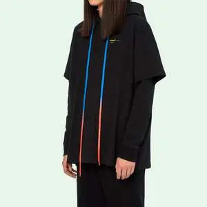 Off-White Arrow Print Drawstring Hoodie
