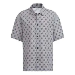 Adidas Neo Pattern Full Print Athleisure Casual Sports Short Sleeve Shirt Gray - Multi-color